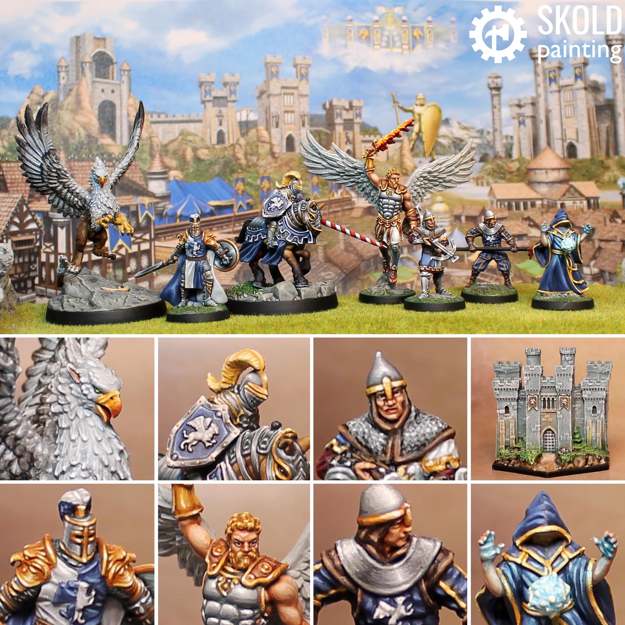 Beautifully painted Castle faction minis by Sköld painting - Heroes 3.5 ...