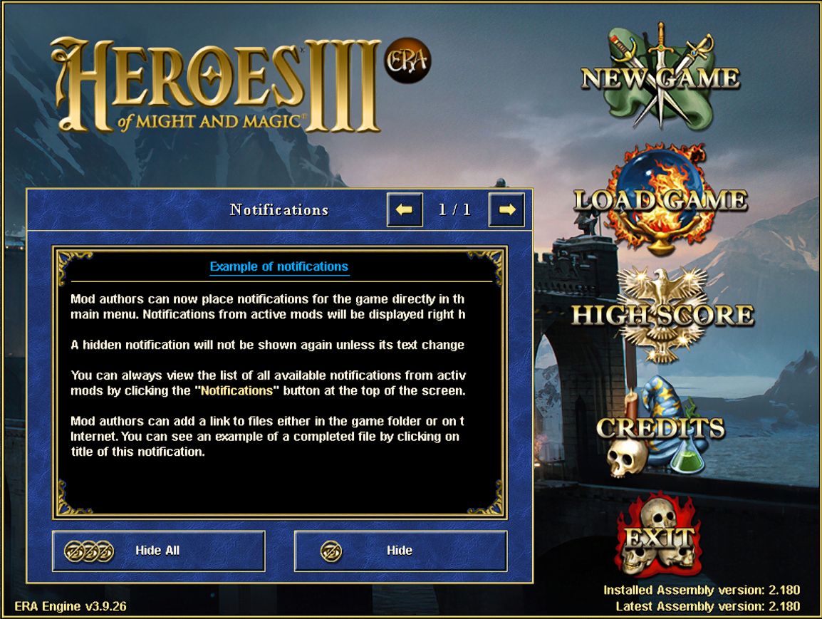 ERA Project update v2.180 - Heroes 3.5: Wake of Gods Portal