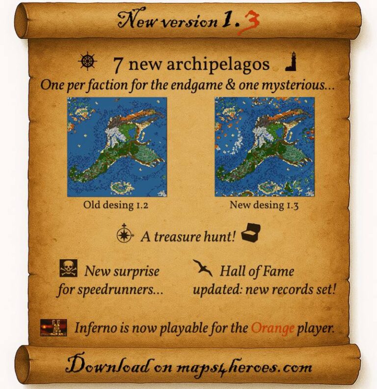 The Mysterious Island scenario map (HotA) - Heroes 3.5: In the Wake of ...